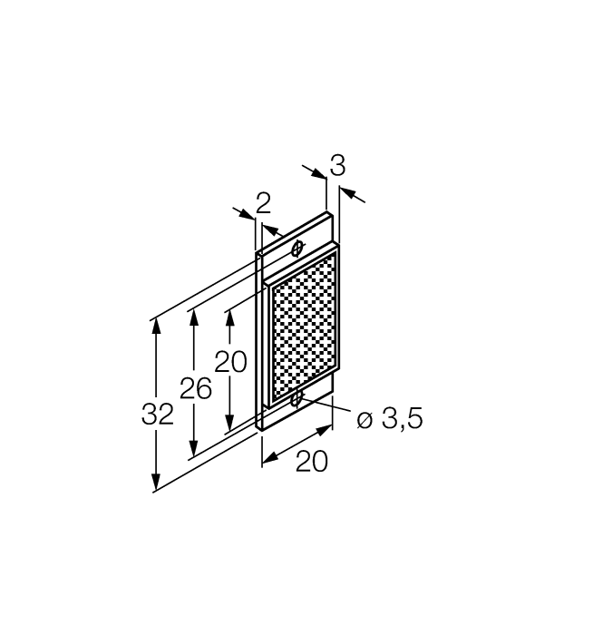 Refletor - Microprisma